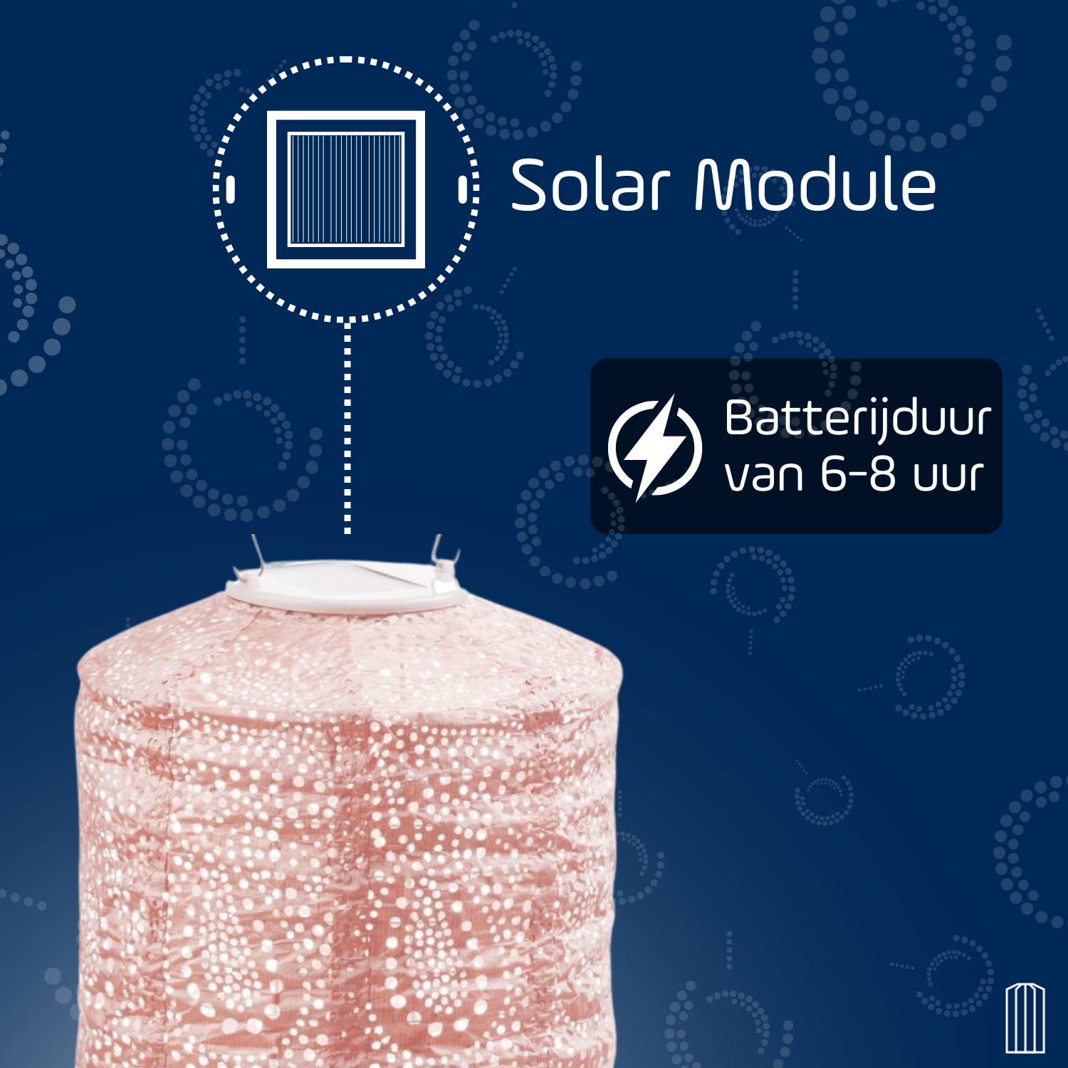 Lumiz Solar Buitenlampion - Paisley Cylinder - 18 cm - Roze - LUMIZ ...